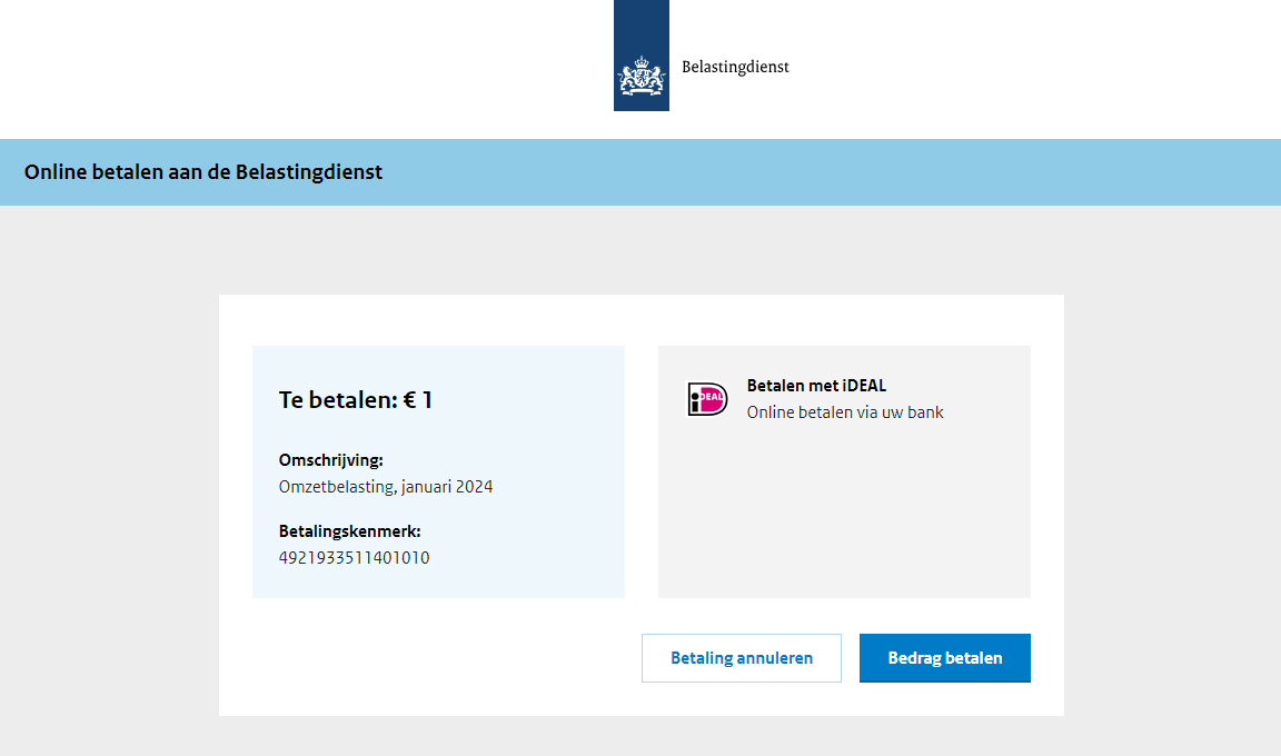 Hoe betaal ik Omzetbelasting en Loonbelasting via iDEAL ...